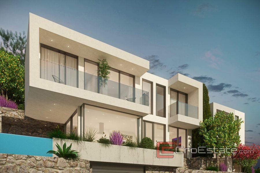 Croatia,Makarska - Land with project for two villas by the sea