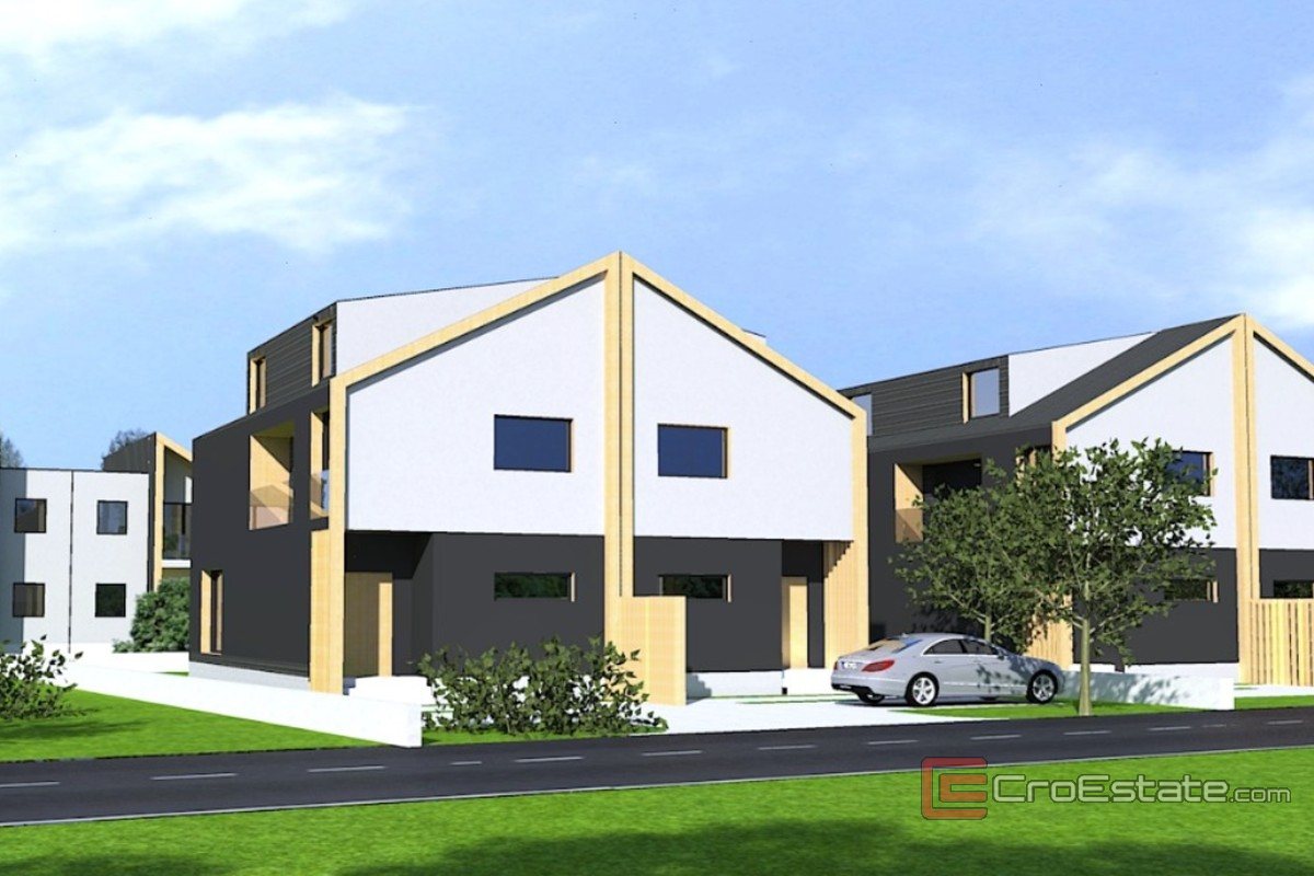 Croatia,Zagreb - New construction - semi-detached house with garden and ...